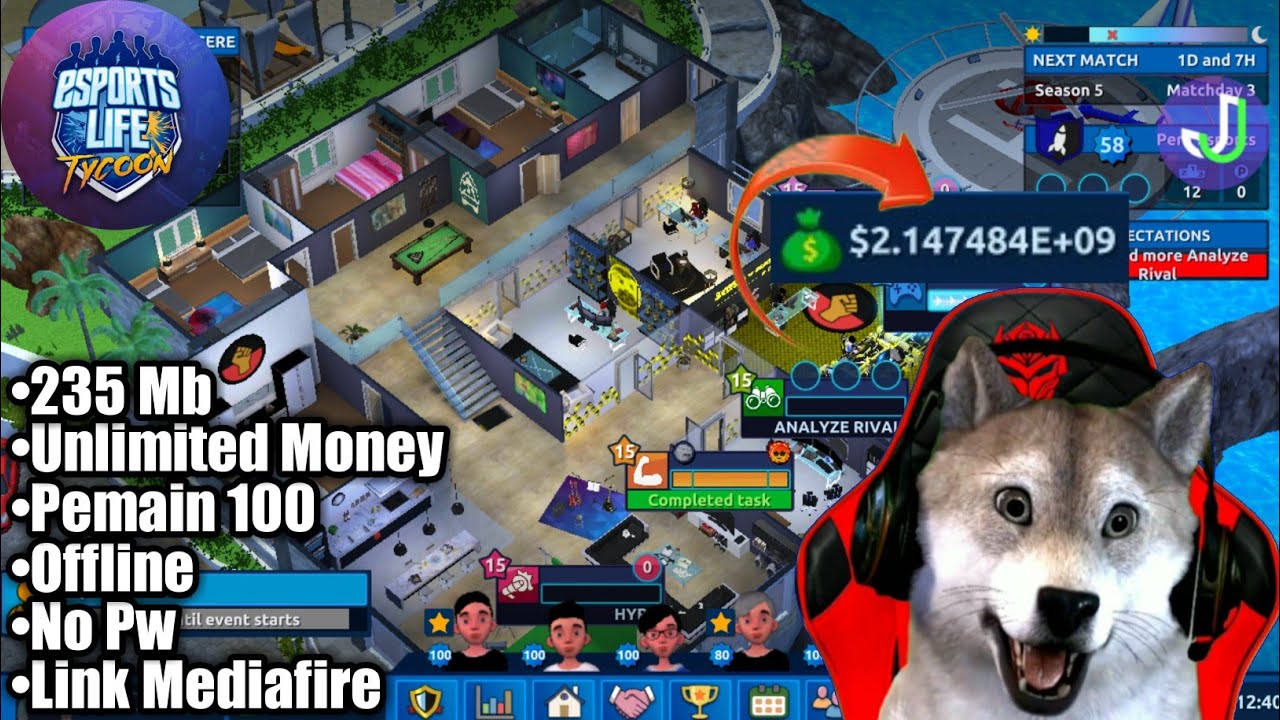 Esport Life Tycoon Mod Apk Terbaru 2022 | Unlimited Money And Free ...