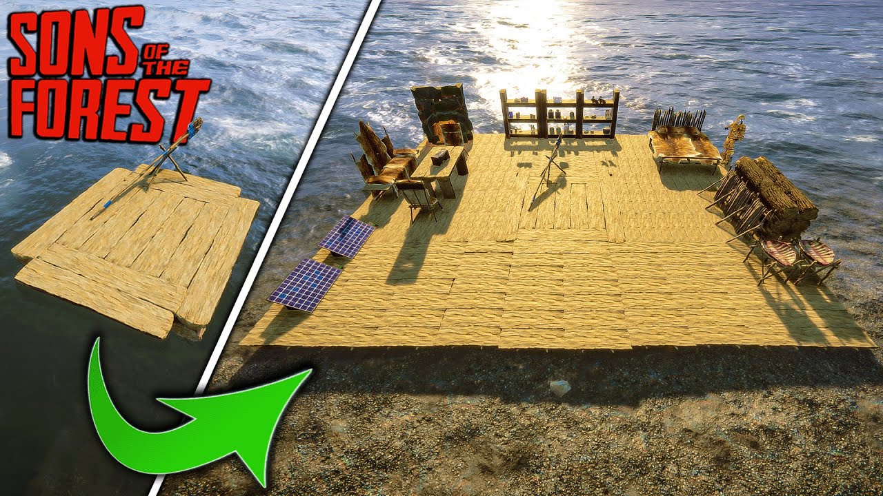 How To EXPAND Rafts In Any Size In Sons Of The Forest - YouTube