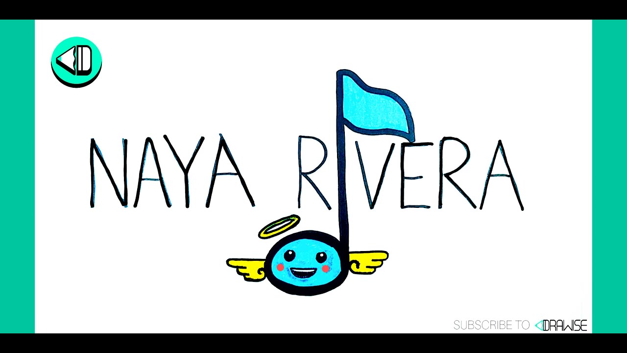 HOW TO DRAW NAYA RIVERA TRIBUTE Easy Music Note Tutorial - YouTube