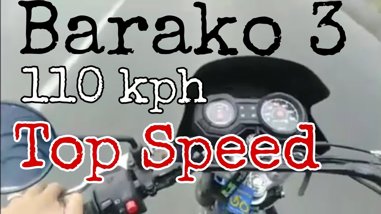 Barako 3 Fi, 110 top speed Road Test! Open TB lng ang baon - YouTube