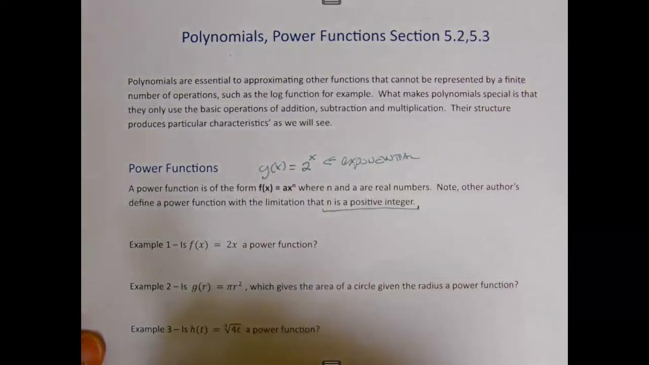 What is a Power Function - YouTube
