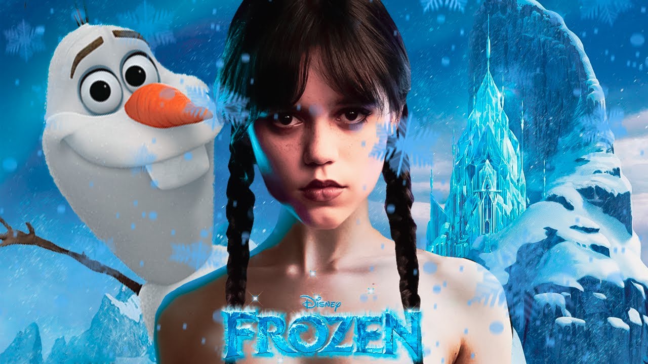 WEDNESDAY DANCE and ELSA FROZEN | JENNA ORTEGA dance - YouTube