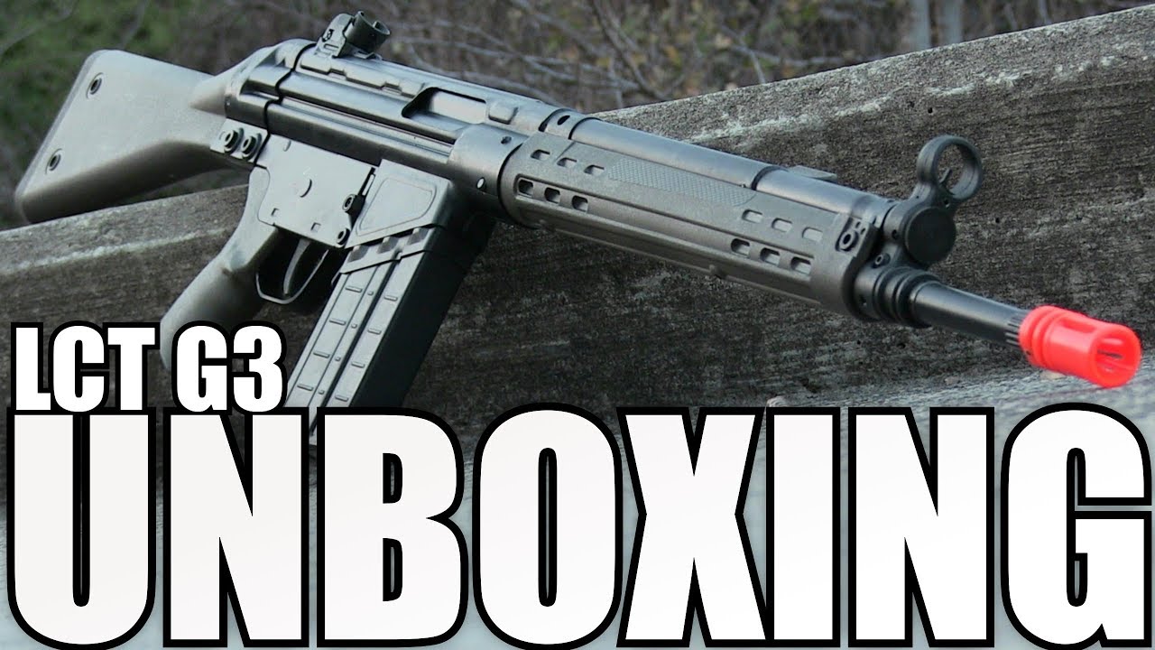 My First LCT Airsoft Gun! - LC3 G3 Unboxing - YouTube
