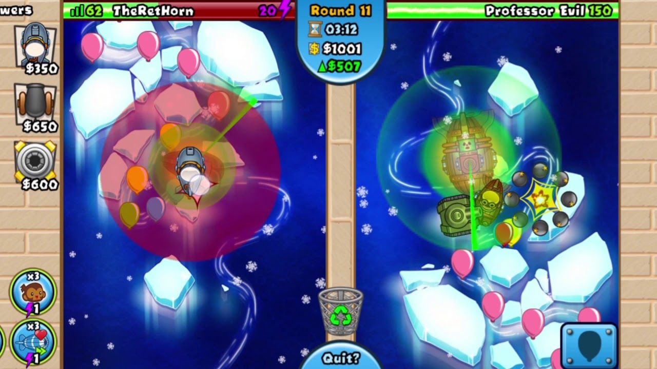 Defeating the new Dr. Evil (easy) (Bloons Tower Defense) - YouTube