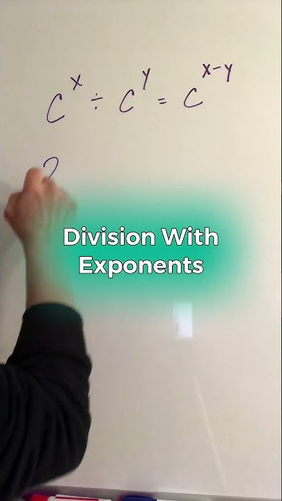 Division With Exponents - Laws Of Exponents | Math Tips And Tricks ...