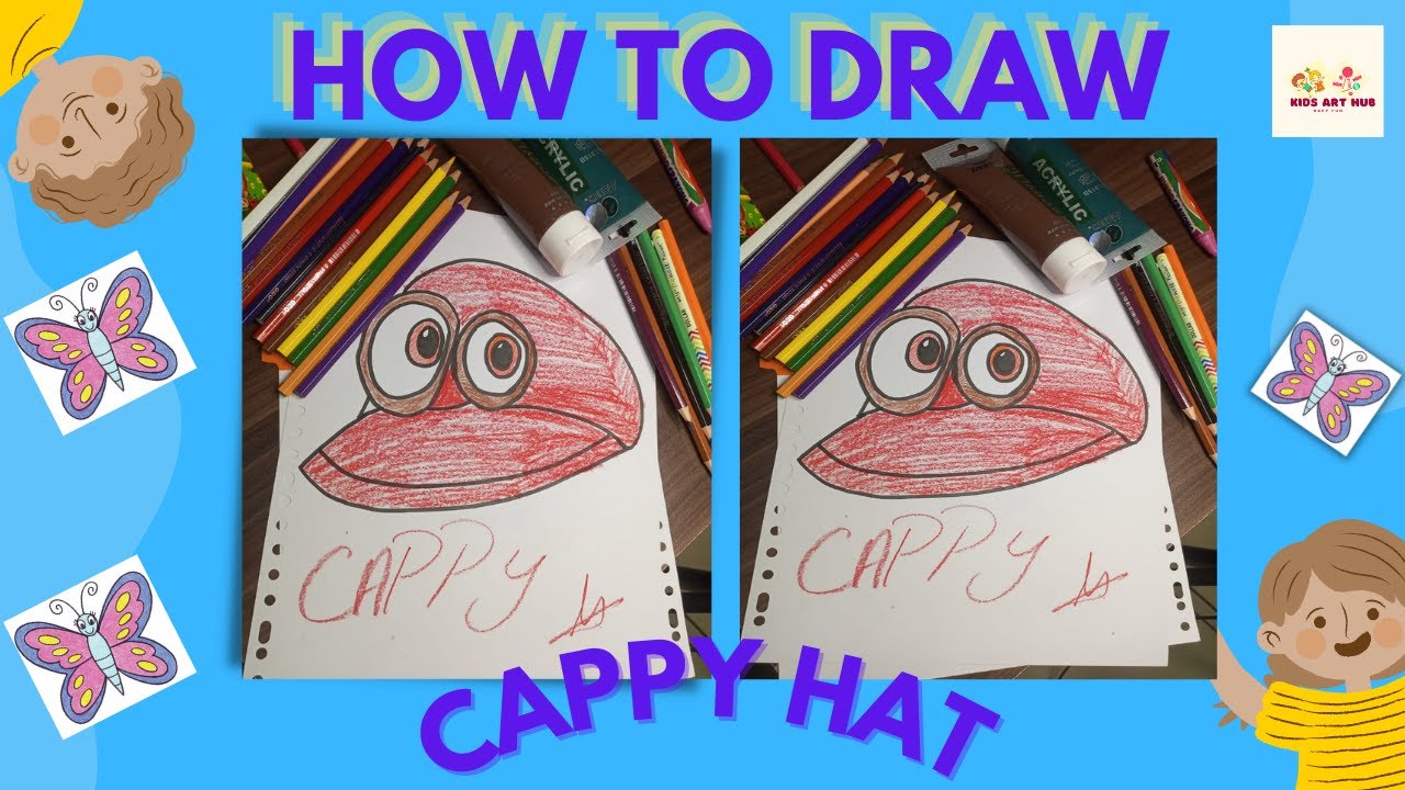 Watch Me Create an Incredible Cappy Hat Drawing You Won't Believe ...