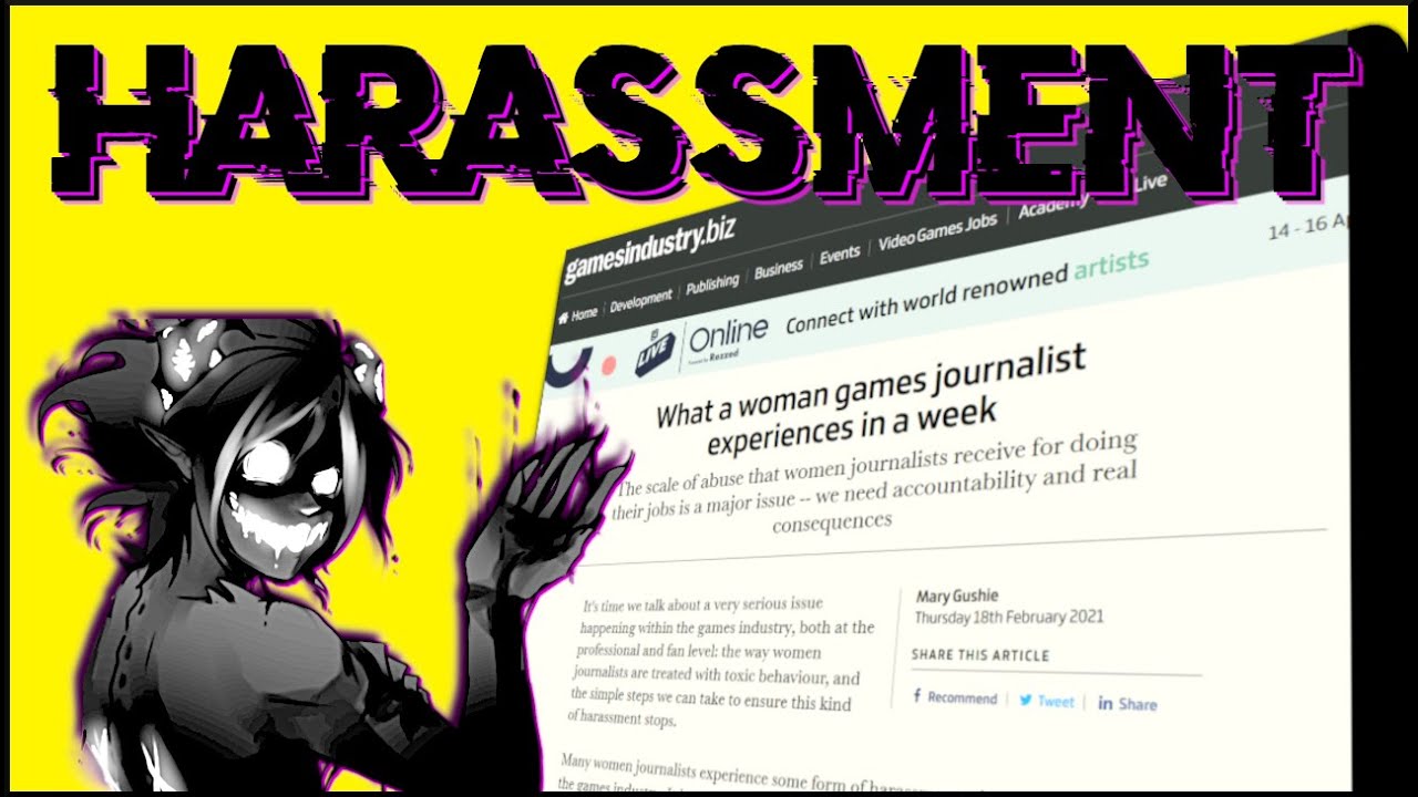 What a women game journalist experiences in a week - YouTube