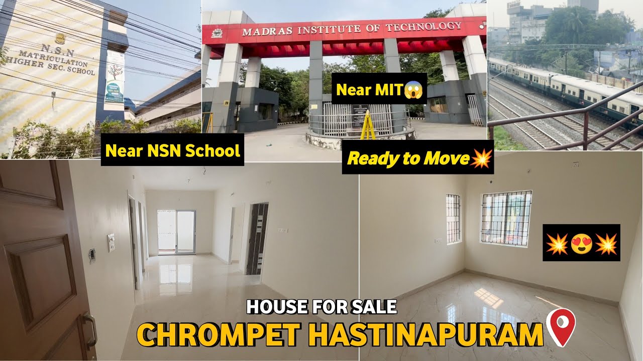 Ready to Move😍1380sqft 3BHK Flat for sale in Chrompet💥Secured Place🥳💯 ...