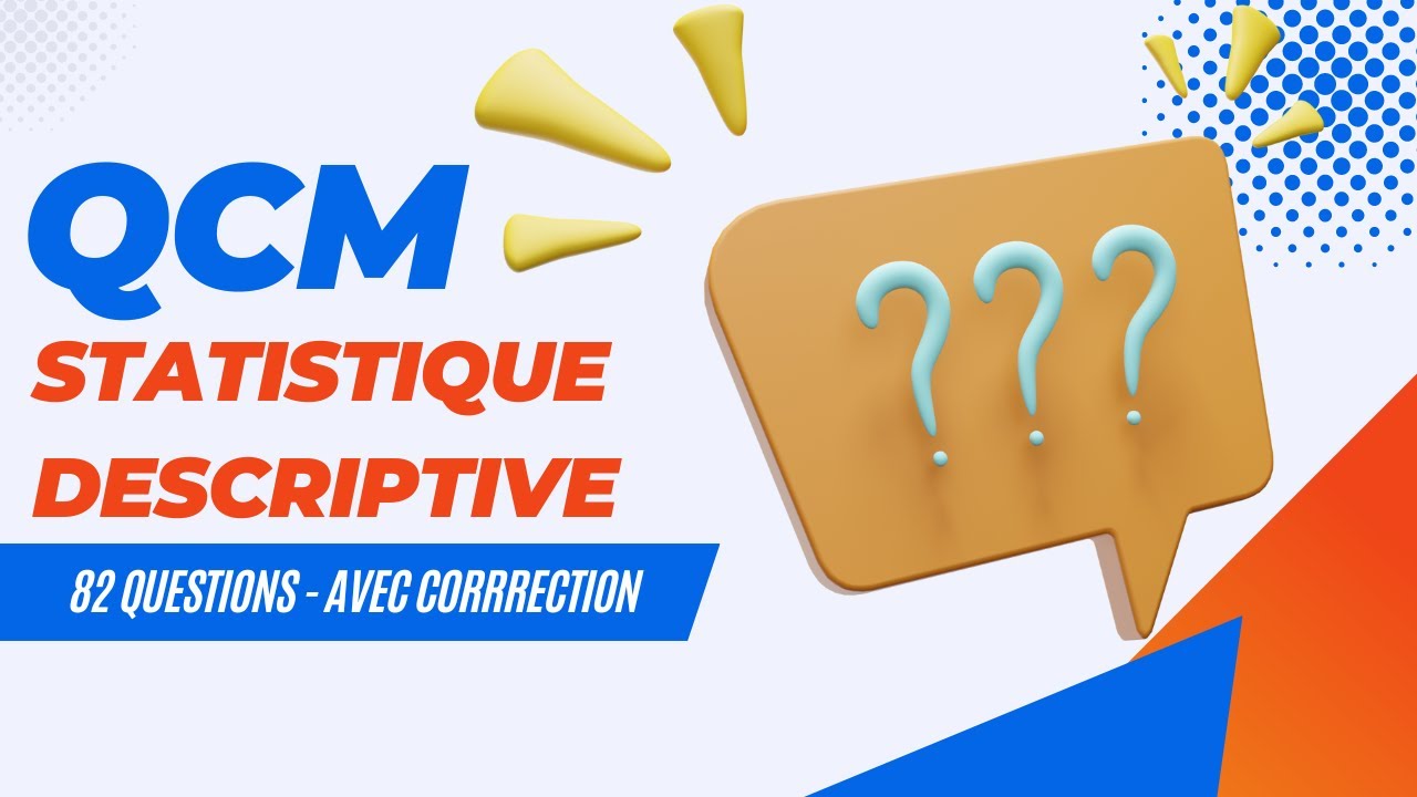 QCM de Statistique descriptive - YouTube