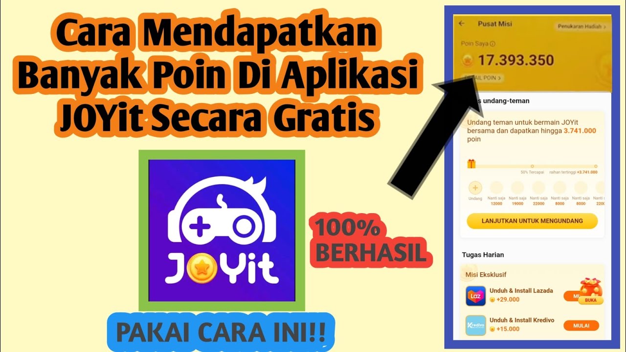 Cara Mendapatkan Banyak Poin Di Aplikasi JOYit | Cara Dapat Poin Di ...