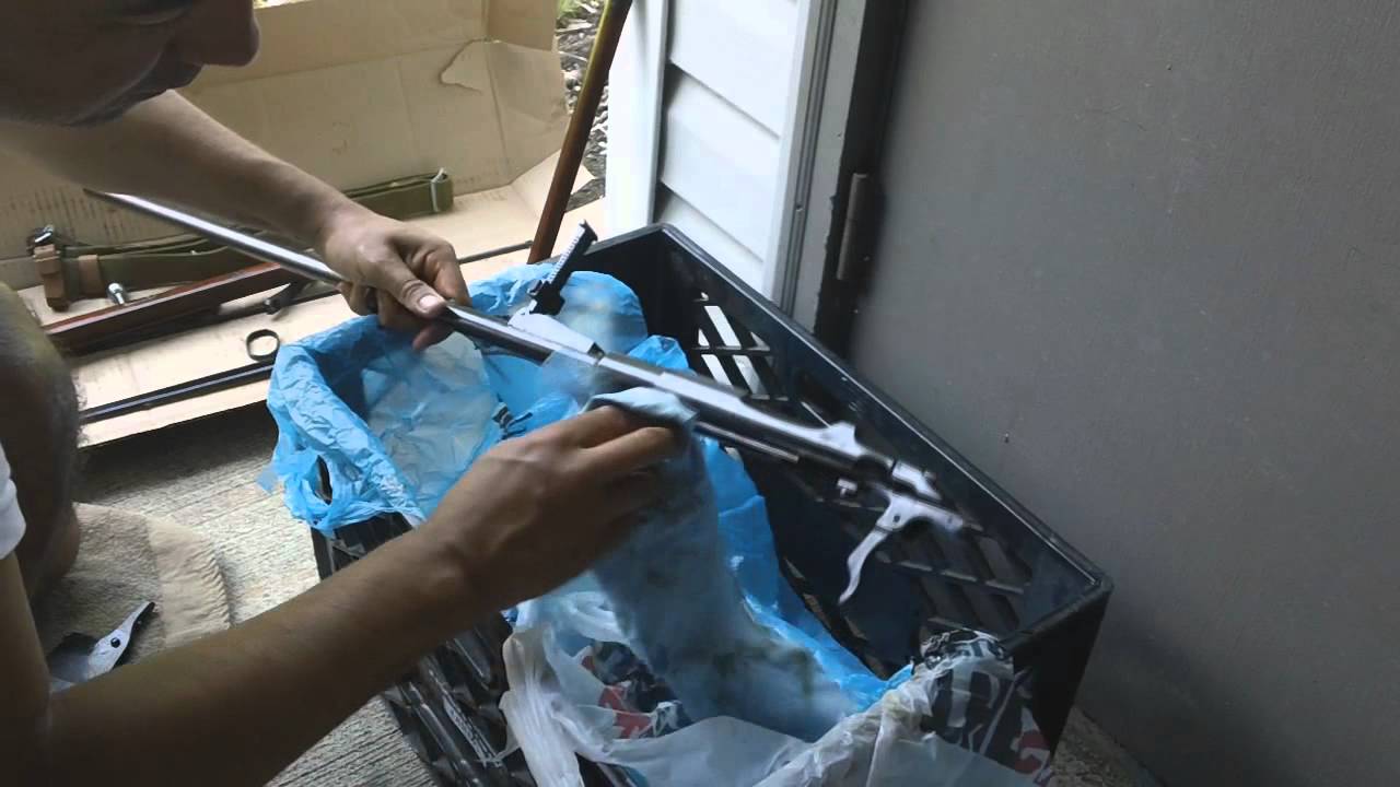 Mosin Nagant 91/30 Tula Hex Cosmoline Removal with Heat Gun - YouTube