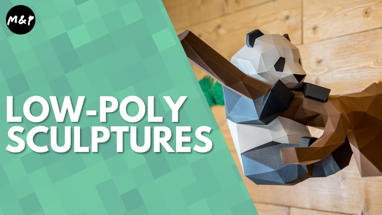 Low-Poly Sculptures | 3D Paper Craft & Packaging | Materials ...