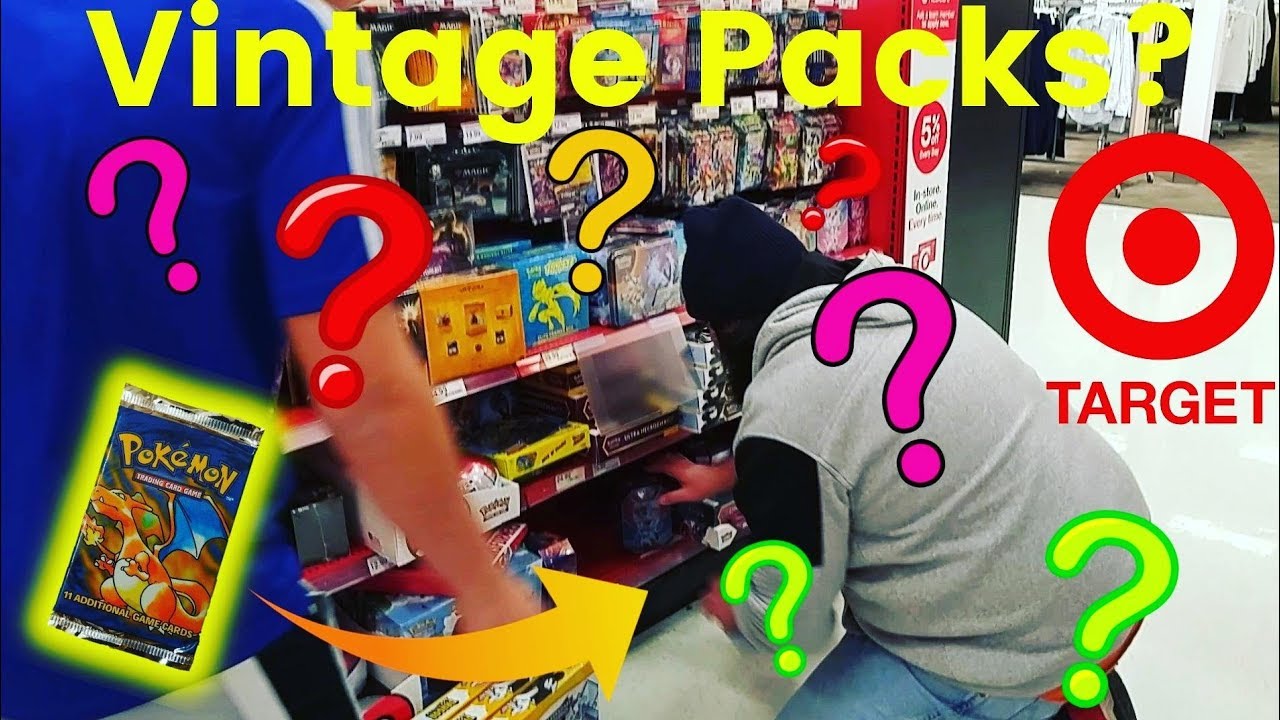 Looking For Vintage Booster Packs In Target ( Down Under ) - YouTube