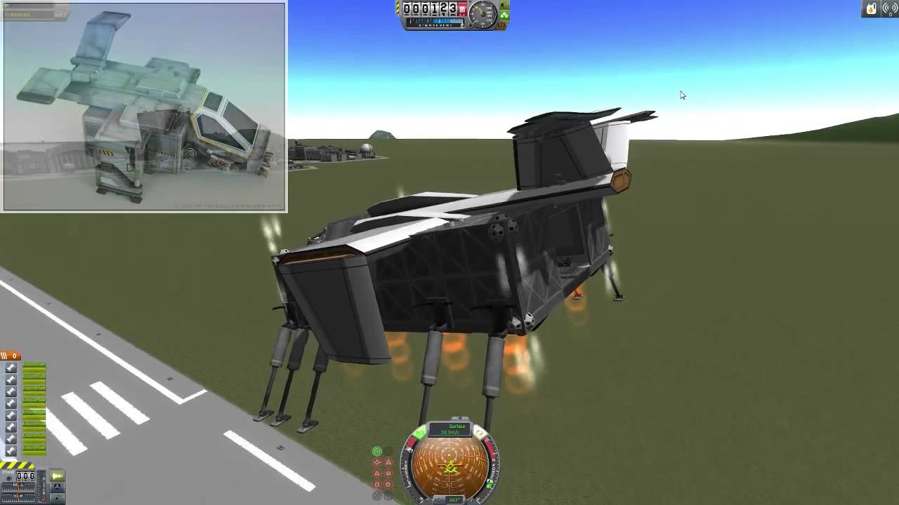 Kerbal Space Program Starship Trooper Dropship 2 - YouTube