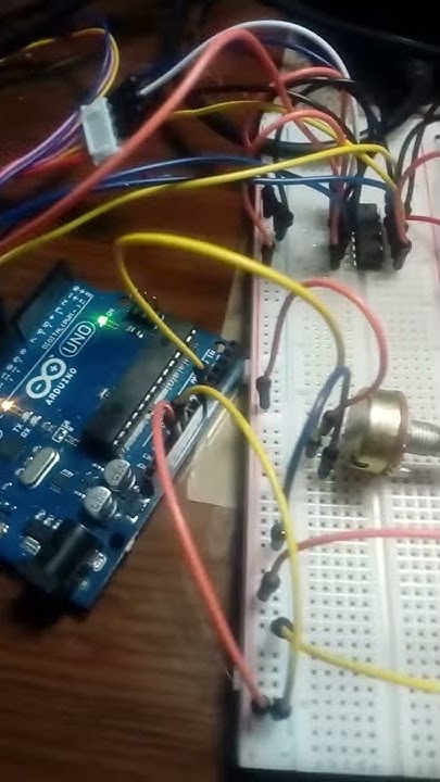 STEPPER MOTOR / POTENTIOMETER / L293D / ARDUINO UNO - YouTube