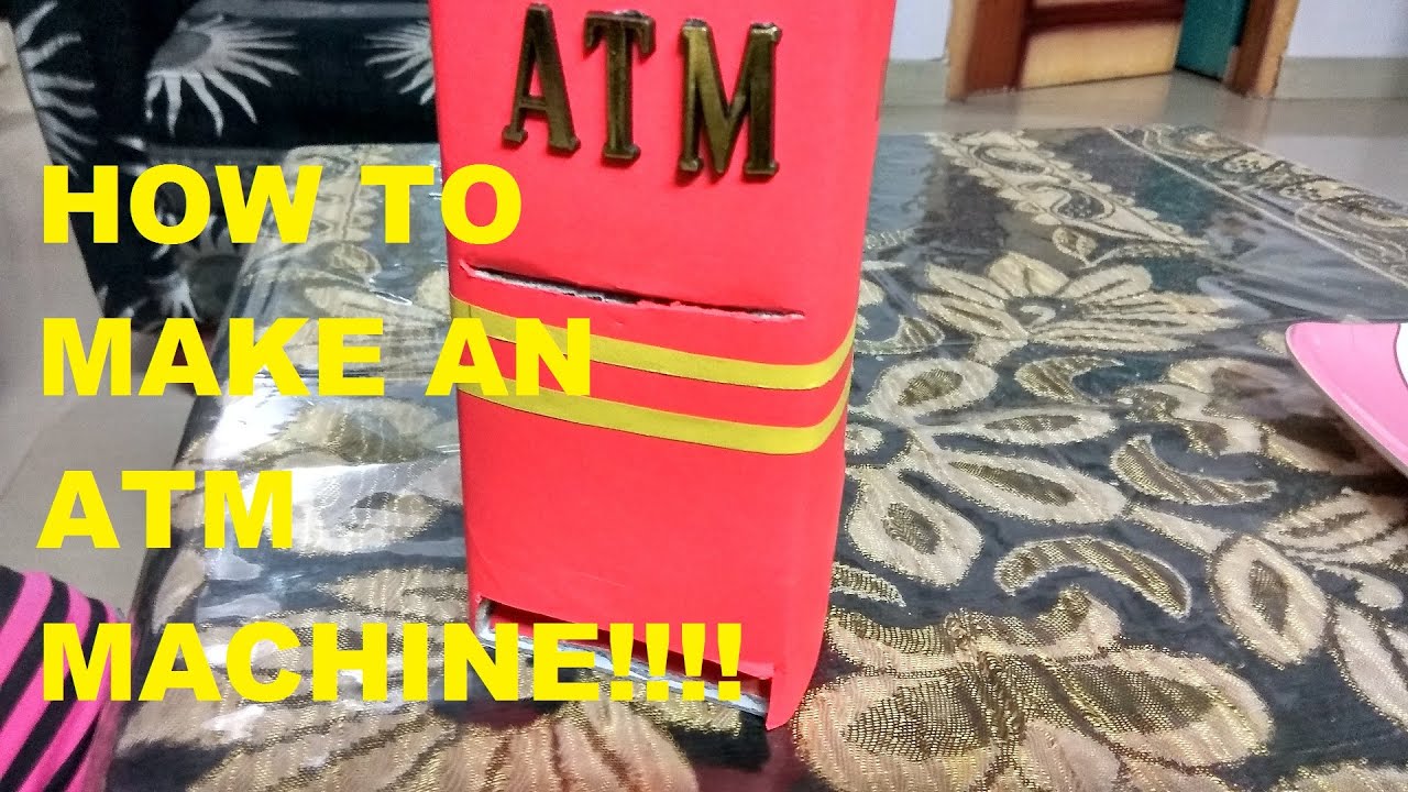 How to Make Piggy Bank ATM Machine at Home | DIY Craft for Kids - YouTube