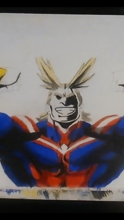 Drawing All Might Myheroacademia Mha Art Drawing Anime Youtube