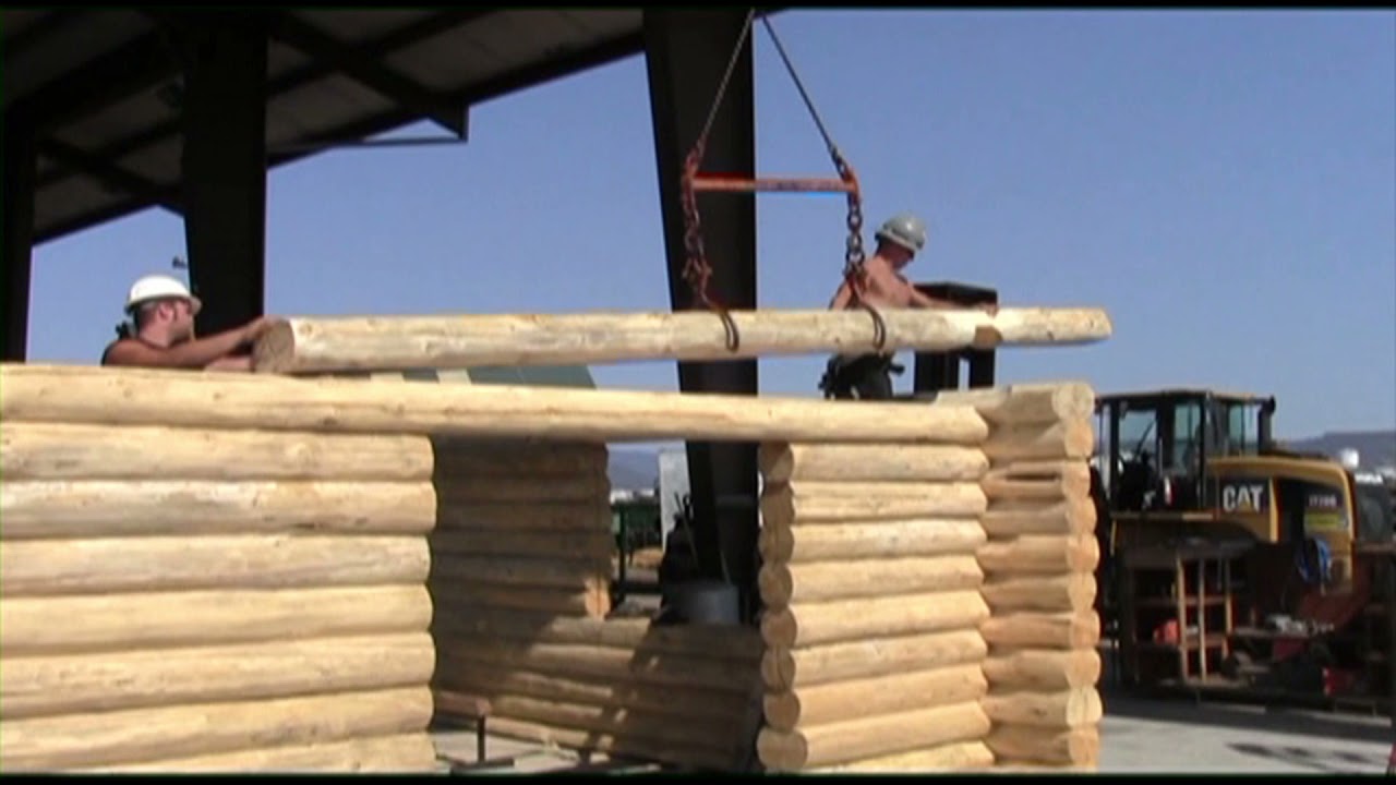 Log Home Cut and Assembly - YouTube