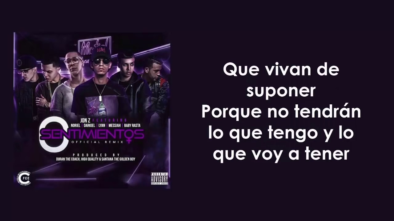 Jon Z.0 Sentimientos Remix LETRA - YouTube