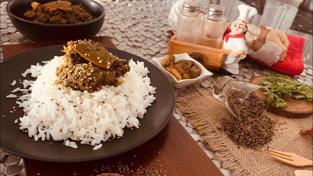 Sesame seeds (teel vorta)flavored with mango pickles.nanu,s recipe ...