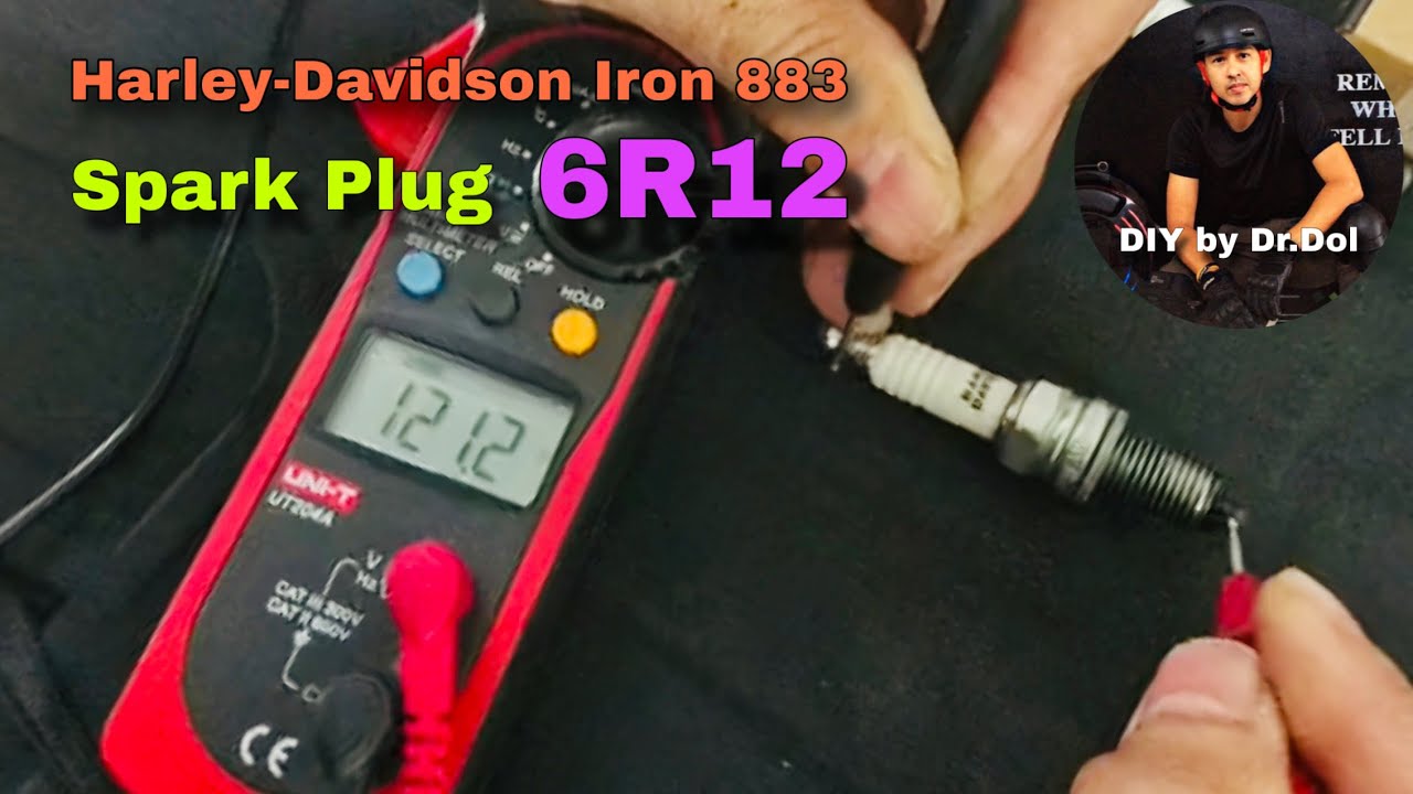 Spark Plug 6R12 Test for Harley-Davidson Iron 883 ทดสอบหัวเทียนฮาเลย์ ...