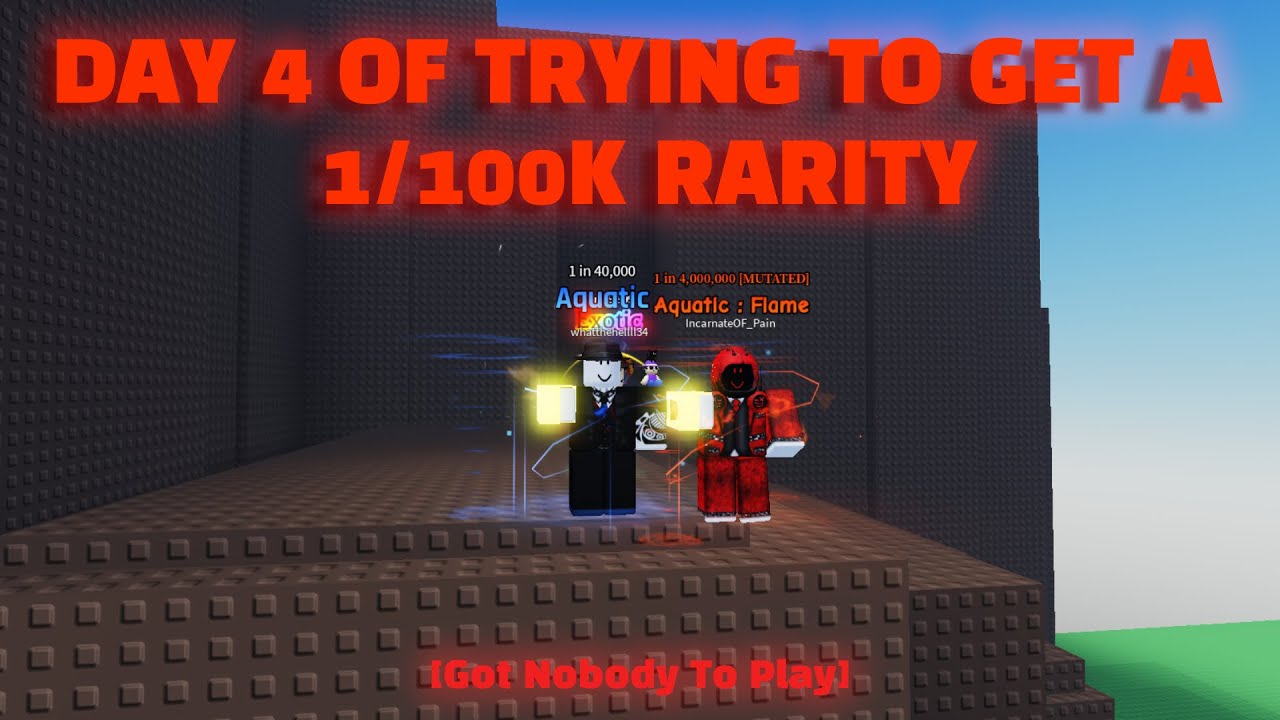 Day 4 Of Trying To Get A 1/100K Rarity | SOL's RNG - YouTube