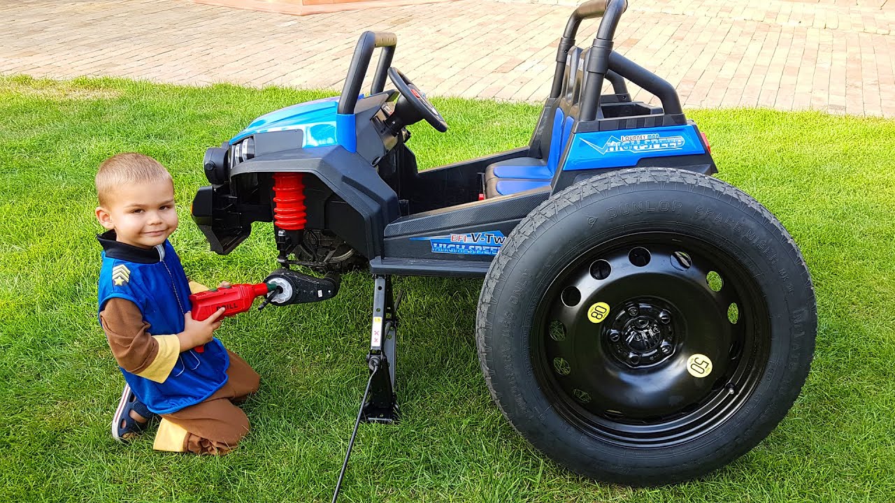 Transforming the car and repair big track - YouTube