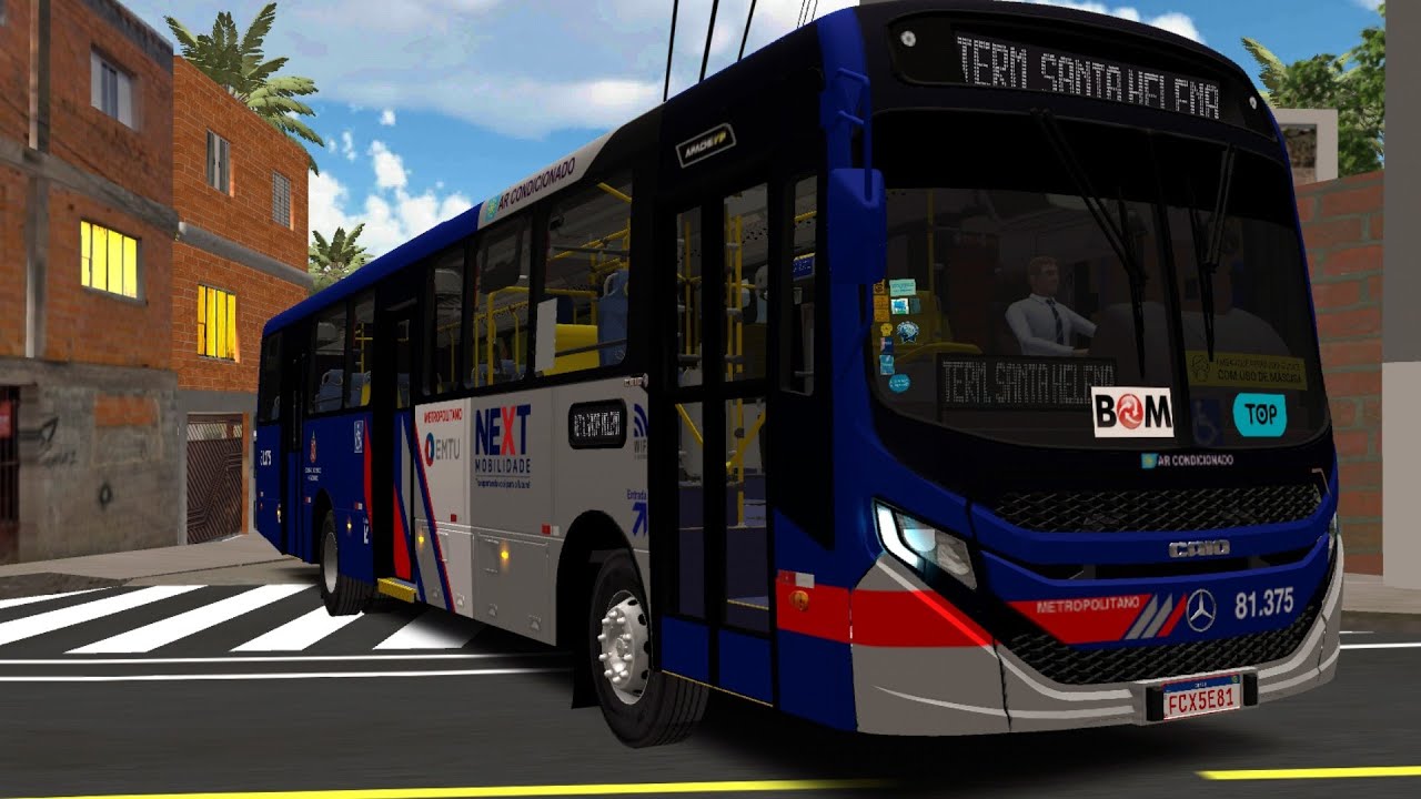 PRÓTON BUS + MAPA GUARULHOS SP + VIP5 PADRÃO EMTU MERCEDES OF-1724 ...