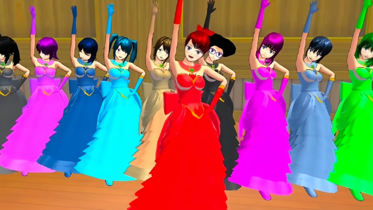 How to princes girls dance |Sakura schoolsimulator|Dance tutorial|Dance ...