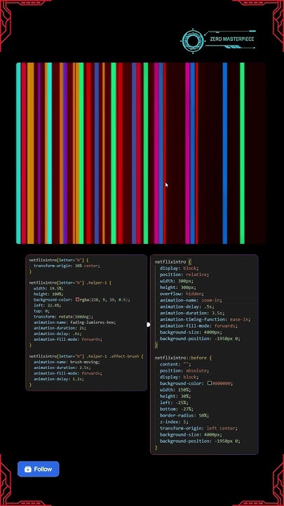Netflix Intro Animation Pure CSS - YouTube