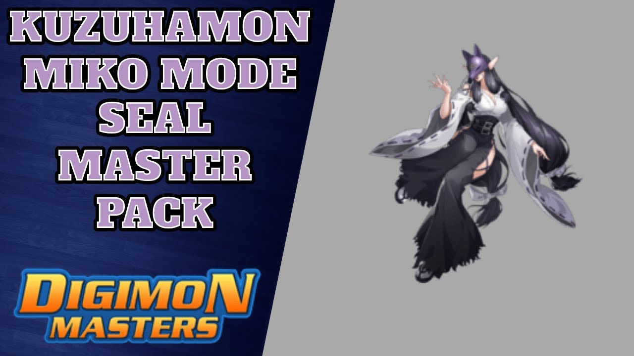 Digimon Masters New Kuzuhamon Miko Mode Seal Master Pack Event And More ...