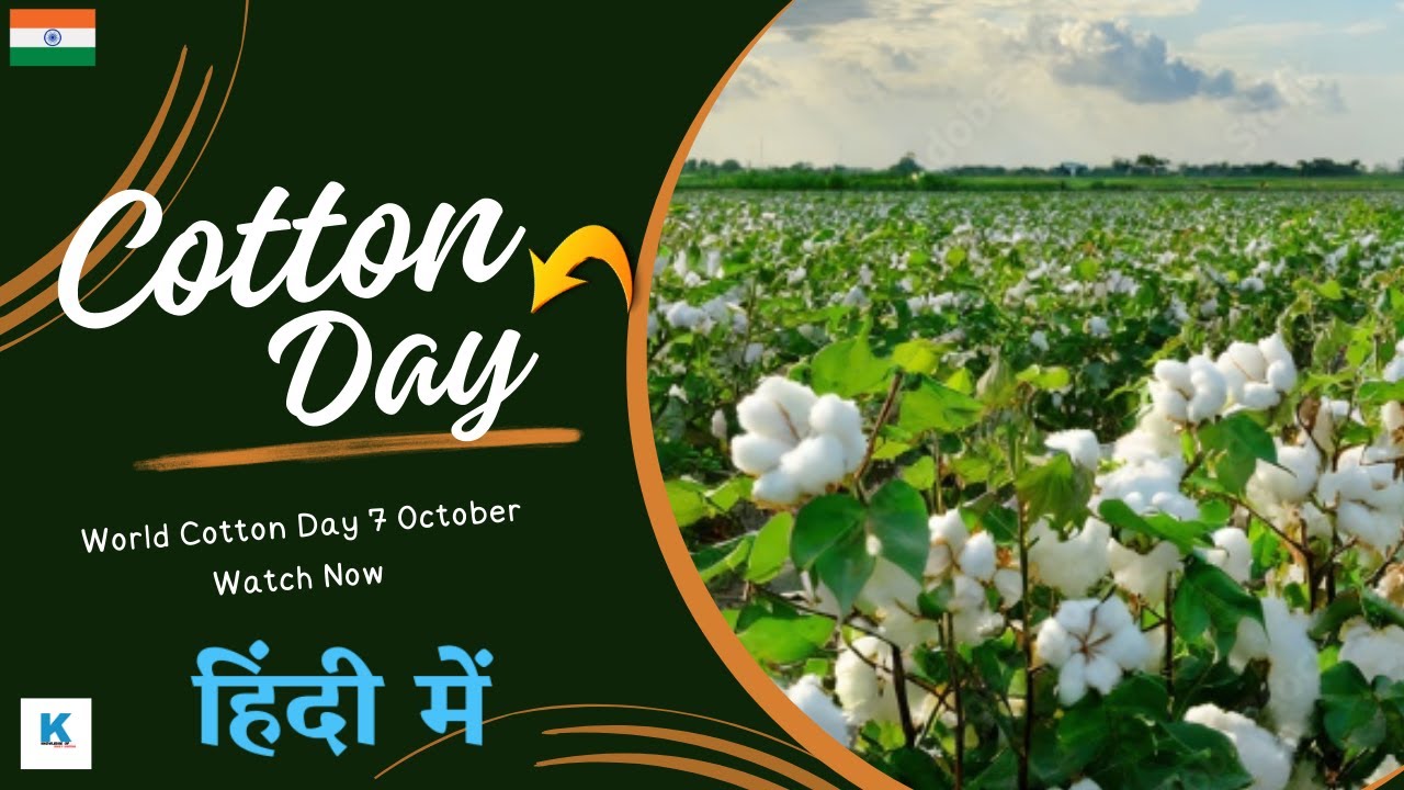 कपास दिवस | Kapas Diwash | write an paragraph world cotton day | 7 ...