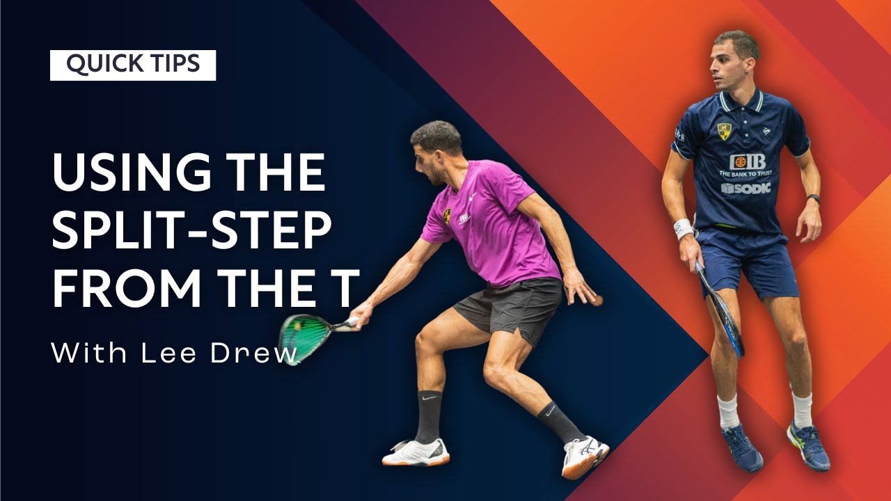 Squash Tips: Using The Split-Step From The T | With Lee Drew | Movement & Footwork - YouTube