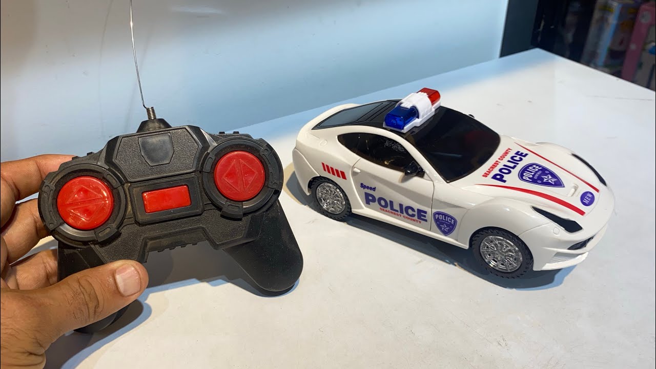 RC Police Remote Control Car Unboxing & Testing Video - YouTube