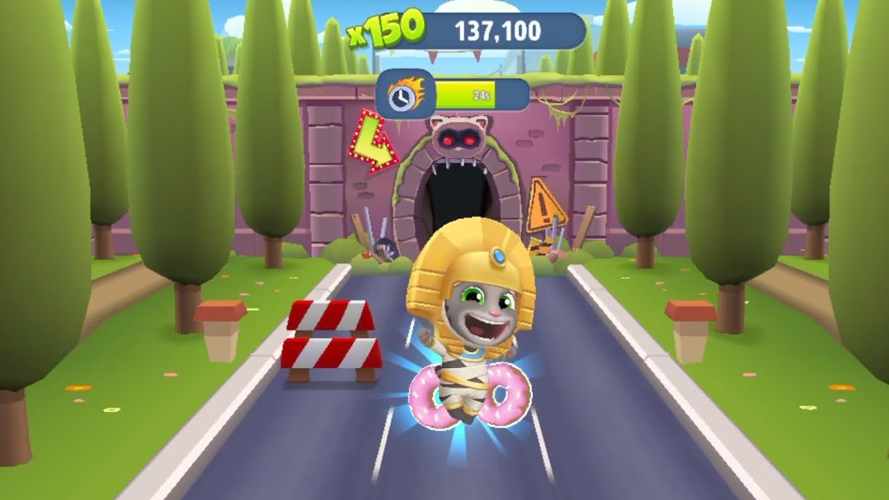 My Talking Tom Gold Run। My Talking Tom। Talking Tom Gold Run Gameplay ...