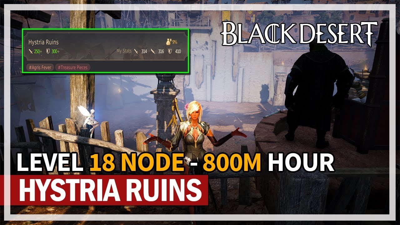Hystria Ruins Grind - Level 18 Node & 800M Hour | Black Desert - YouTube