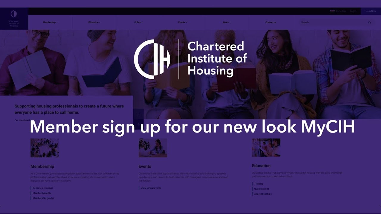 CIH member log in process - YouTube