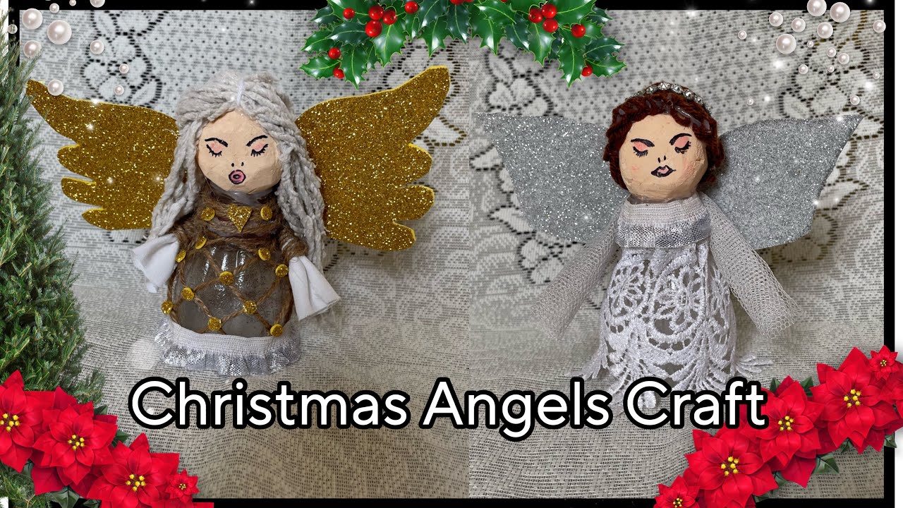 👼2 Christmas Angel DIY using Waste Materials |DIY|Christmas Craft Ideas ...