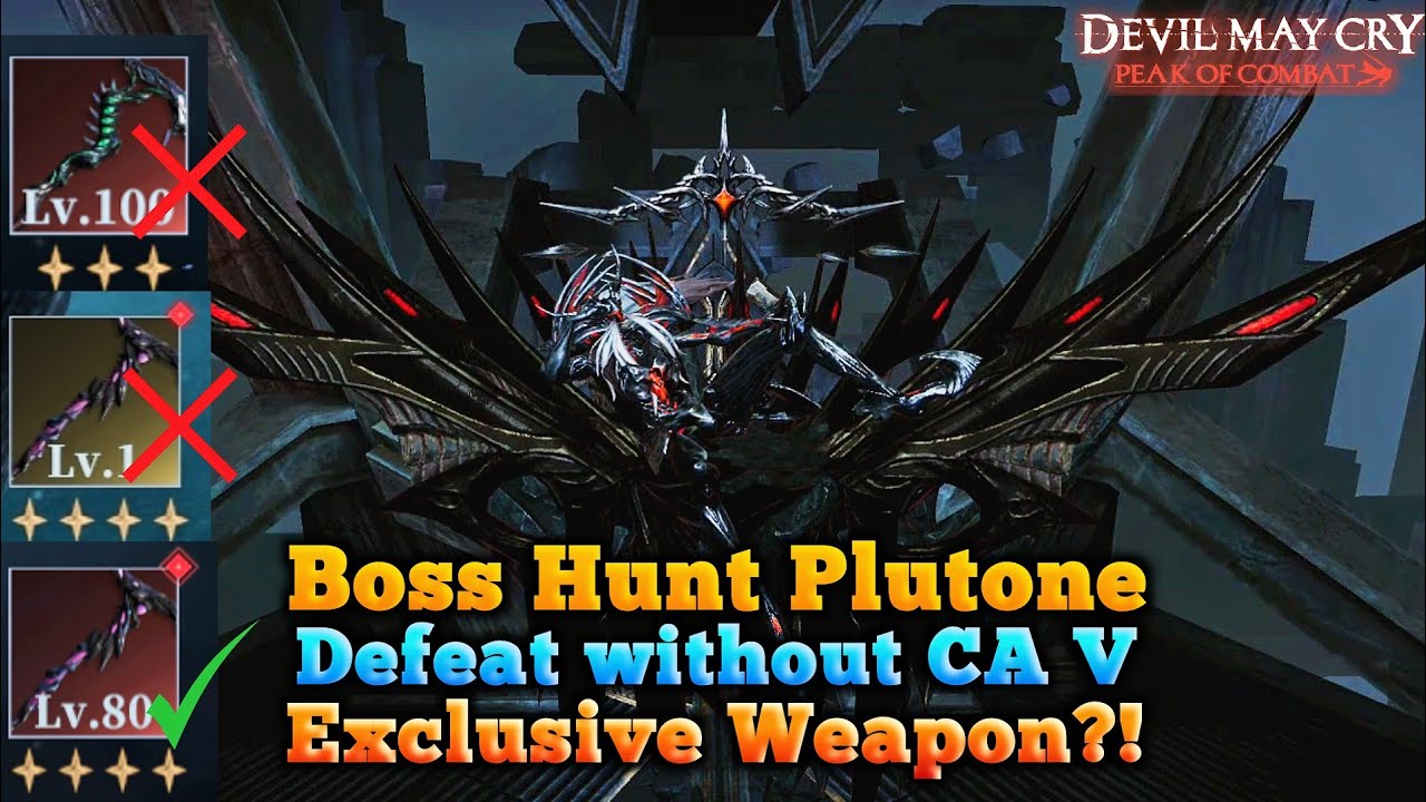 Boss Hunt Plutone | without CA Exclusive weapon? | Devil May Cry Peak ...