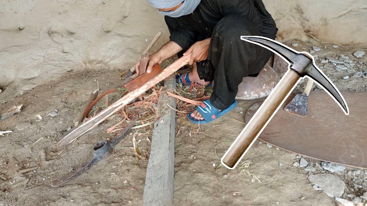 Step by Step Tutorial: Upcycling Old Tools into a Handmade Pickaxe ...