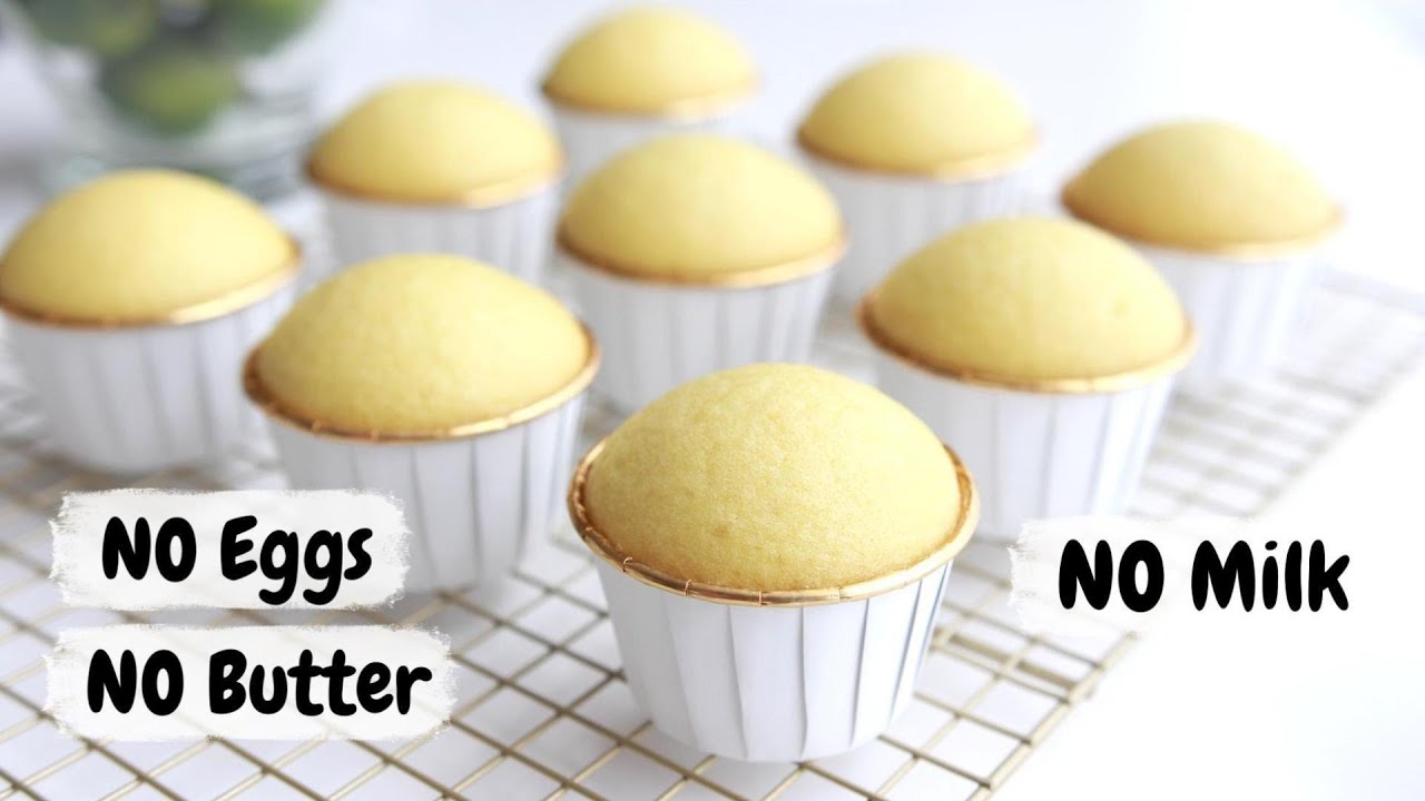 The BEST VANILLA CUPCAKES You'll Ever Make! NO Eggs NO Butter & NO Milk ...