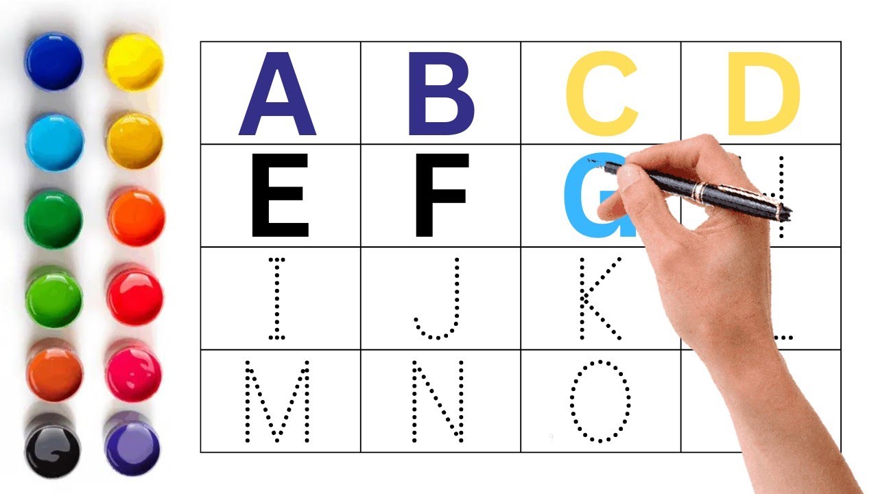 abcd, alphabets | d for dog e for elephant f for fish | abc learning ...