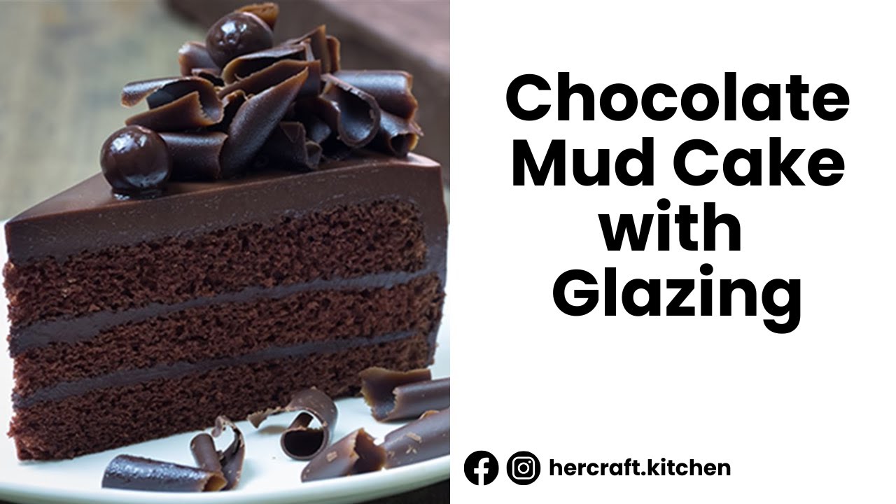 Chocolate Mud Cake With Glazing | Eggless Recipe | #chocolatelover #delicious - YouTube