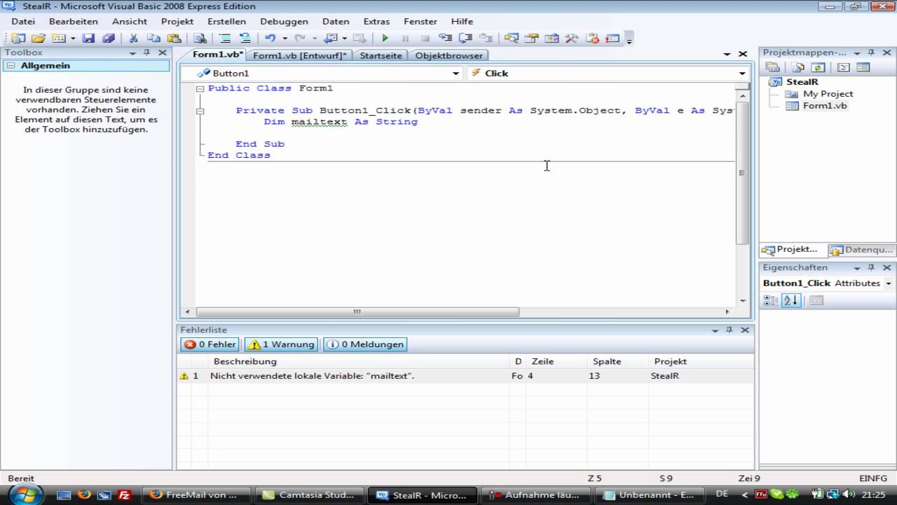 Visual Basic 08: E-Mail Senden - YouTube