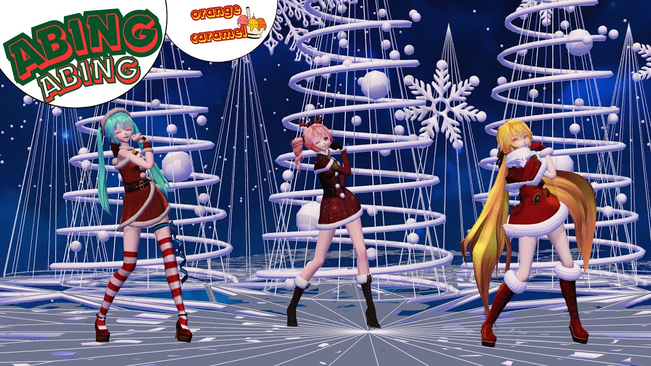 |MMD| Orange Caramel - Abing Abing |Full group 3p MOTION DL| - YouTube