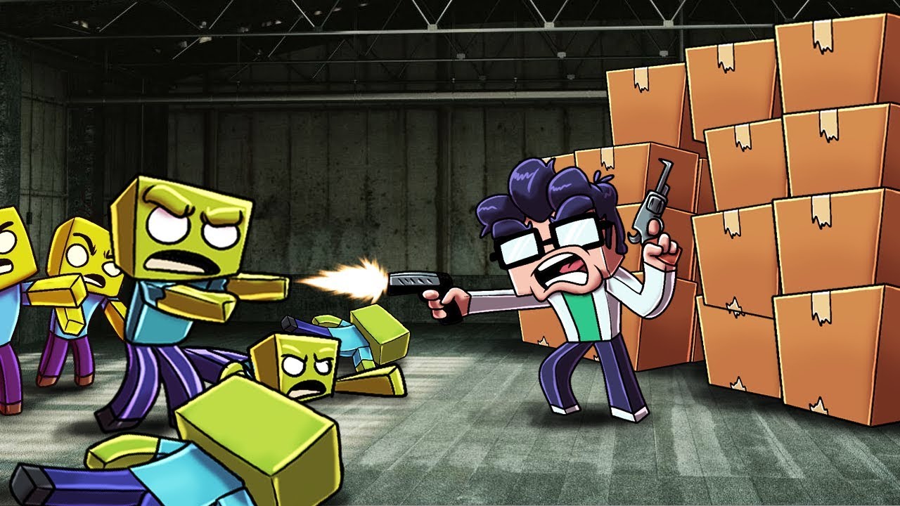 Minecraft | BOX FORT ZOMBIE CHALLENGE! (Box Fort Defense) - YouTube