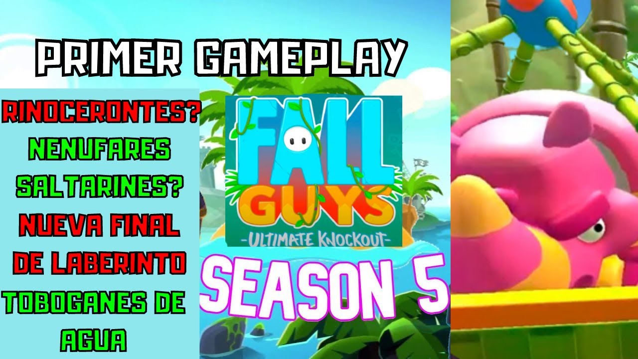 FALL GUYS 🌴TEMPORADA 5🌴 PRIMER GAMEPLAY🥥 de los NUEVOS MAPAS - TEMATICA ...