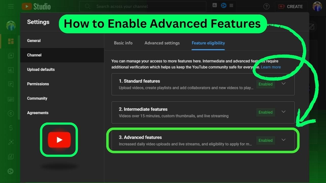 Youtube Advanced Features Disabled Use Video Verification To Get Advanced Youtube Features
