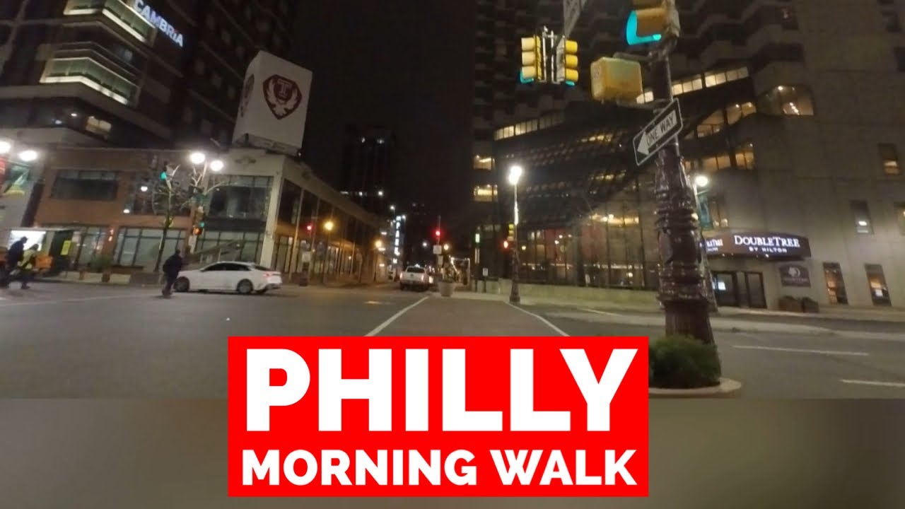 Walking in Philly at 4am (insta360 camera) - YouTube