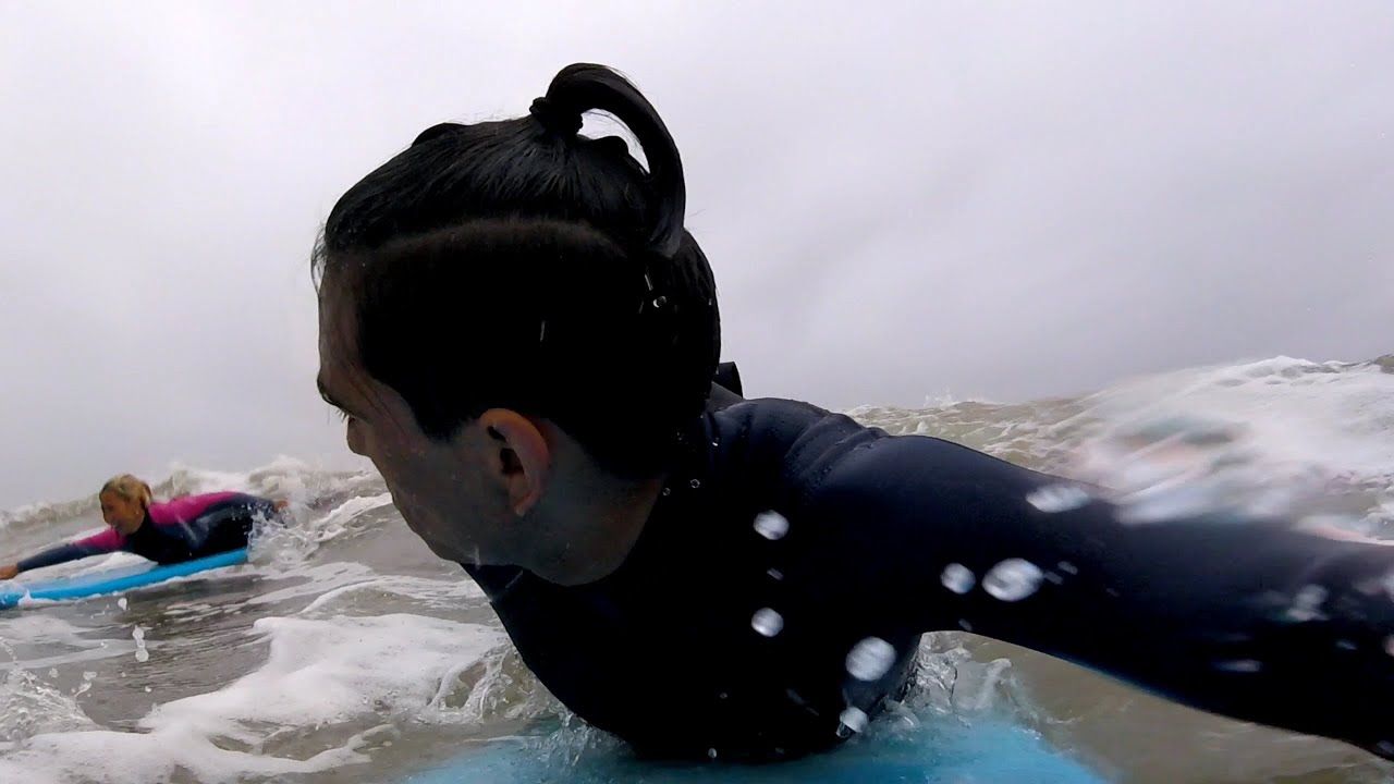 Inch Beach beginner surf sessions - YouTube